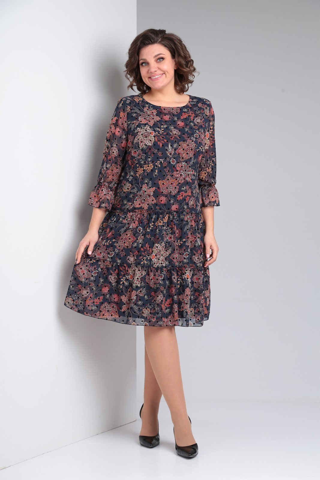 Платье 1-013 мультиколор POCHERK купить в интернет магазине Велесмода